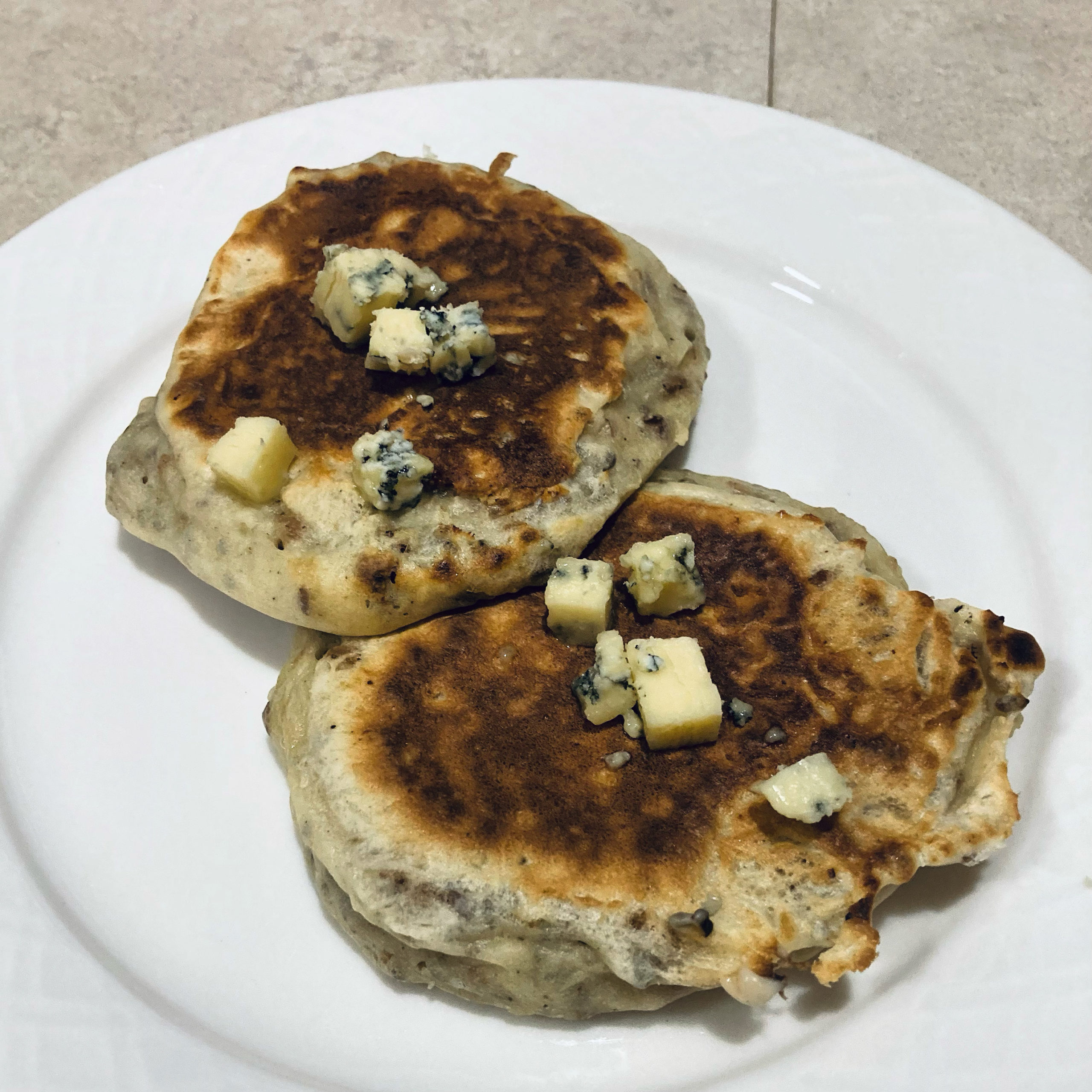 Savory Chia Flaxseed Mancakes